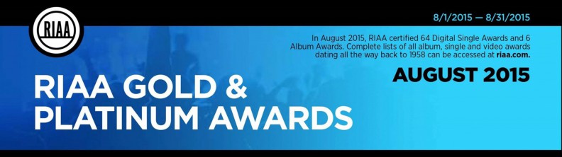 August Gold & Platinum Tally - RIAA